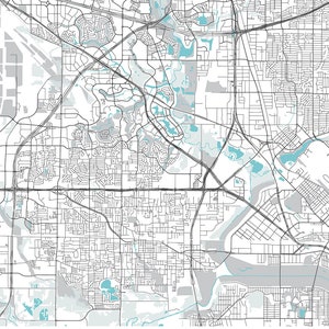 Modern City Map of Irvine, CA: Irvine, Northwood, Woodbridge, Quail ...