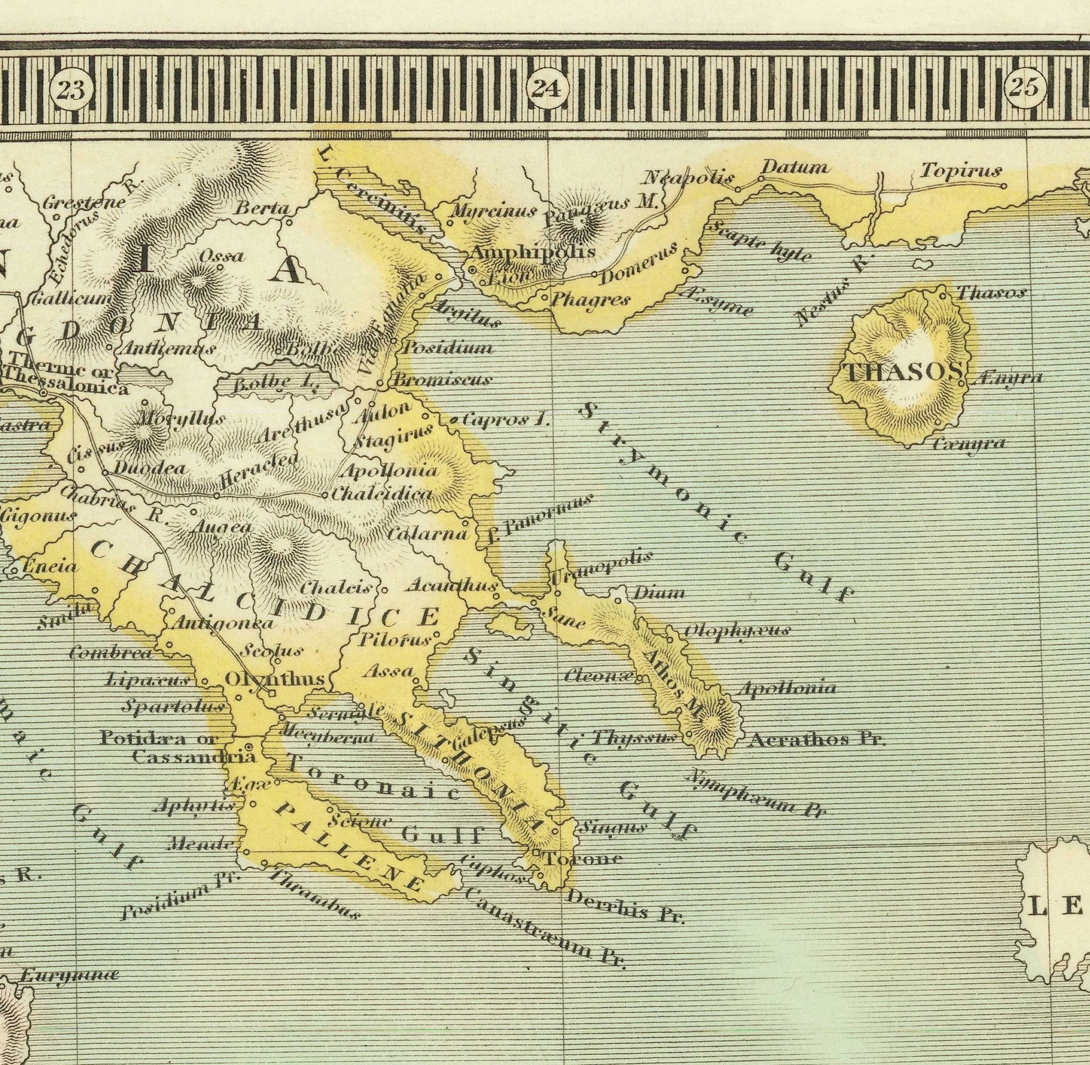 Old Map of Ancient Greece 1834 Chart by Teesdale Crete - Etsy UK