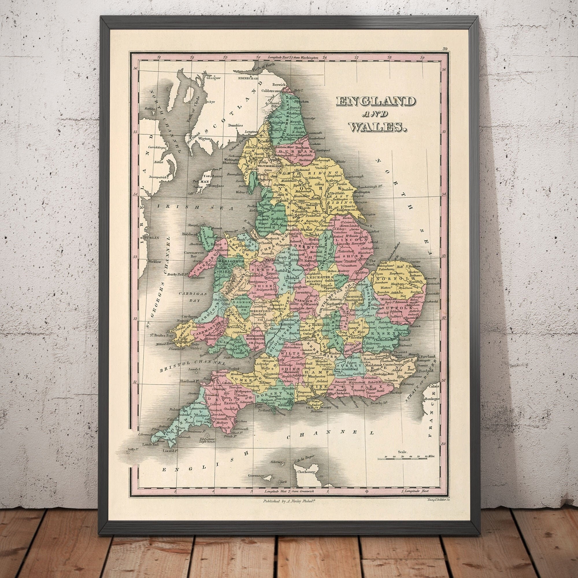 England Karte Grafschaften