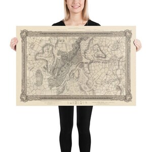 Old Map of South East London in 1746 by John Rocque - Streatham ...