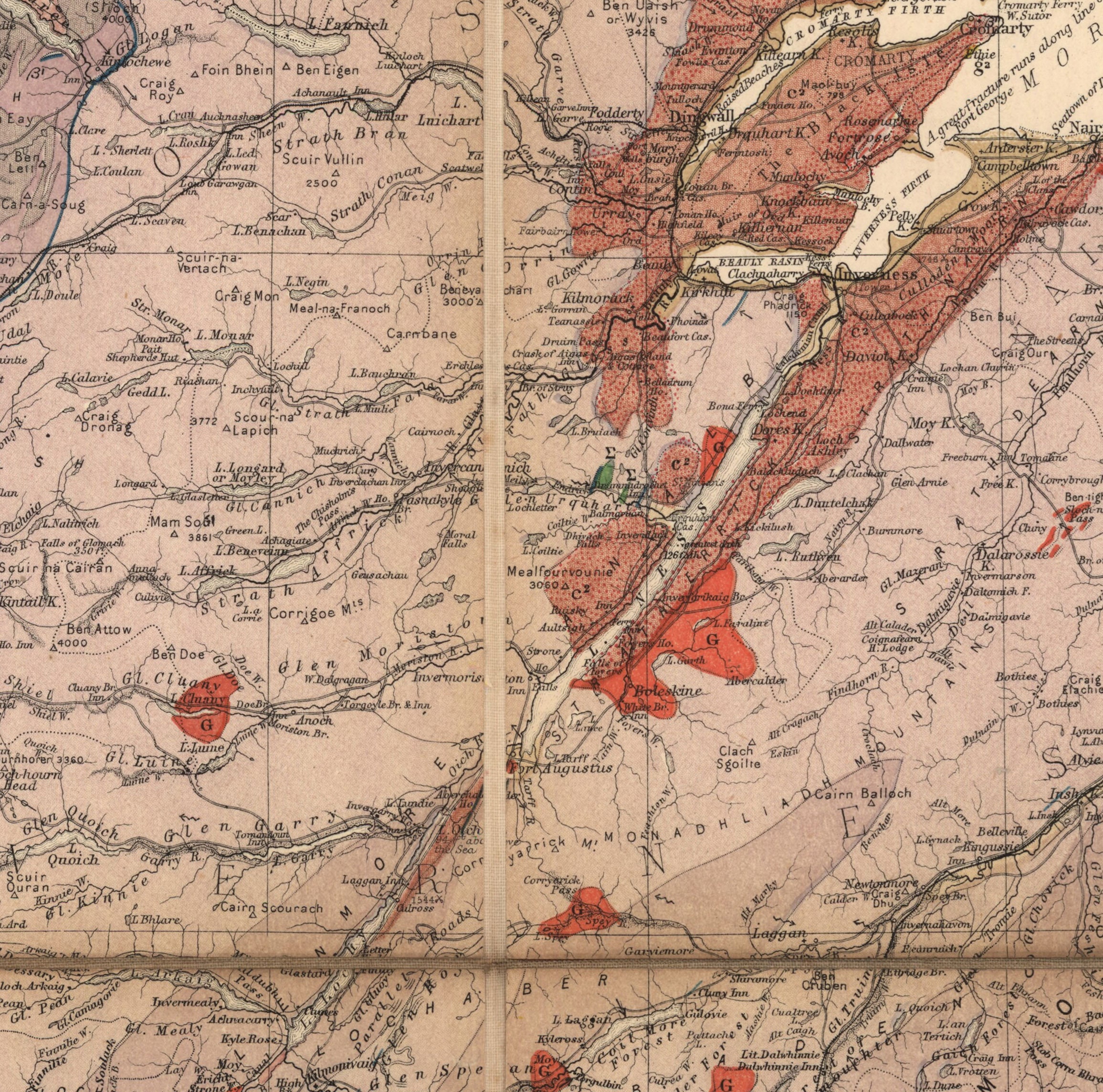 Old Map of Scotland by A. Geikie 1876 Scottish Geology Map | Etsy UK