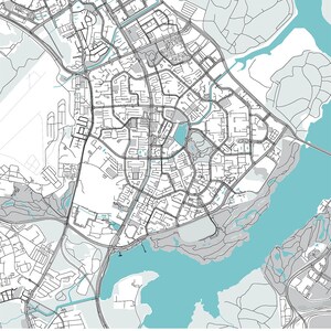 Modern City Map of Yishun, Singapore: Khoo Teck Puat Hospital ...