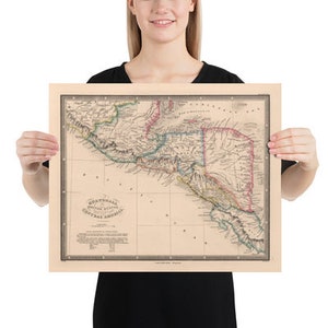 Old Map of Central America in 1864 by James Wyld - Mexico, Honduras ...