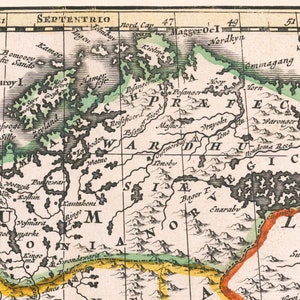 Old Map of Scandinavia, 1720 - Nordic, Baltic, Denmark, Sweden, Finland ...