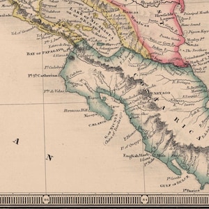 Old Map of Central America in 1864 by James Wyld - Mexico, Honduras ...