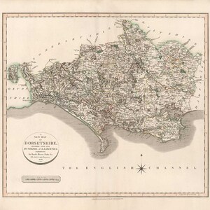 Old Map of Dorset in 1806 by John Cary - Dorchester, Poole, Weymouth ...