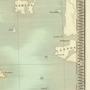 Old Map of Ancient Greece, 1834, Chart by Teesdale - Crete, Macedonia ...