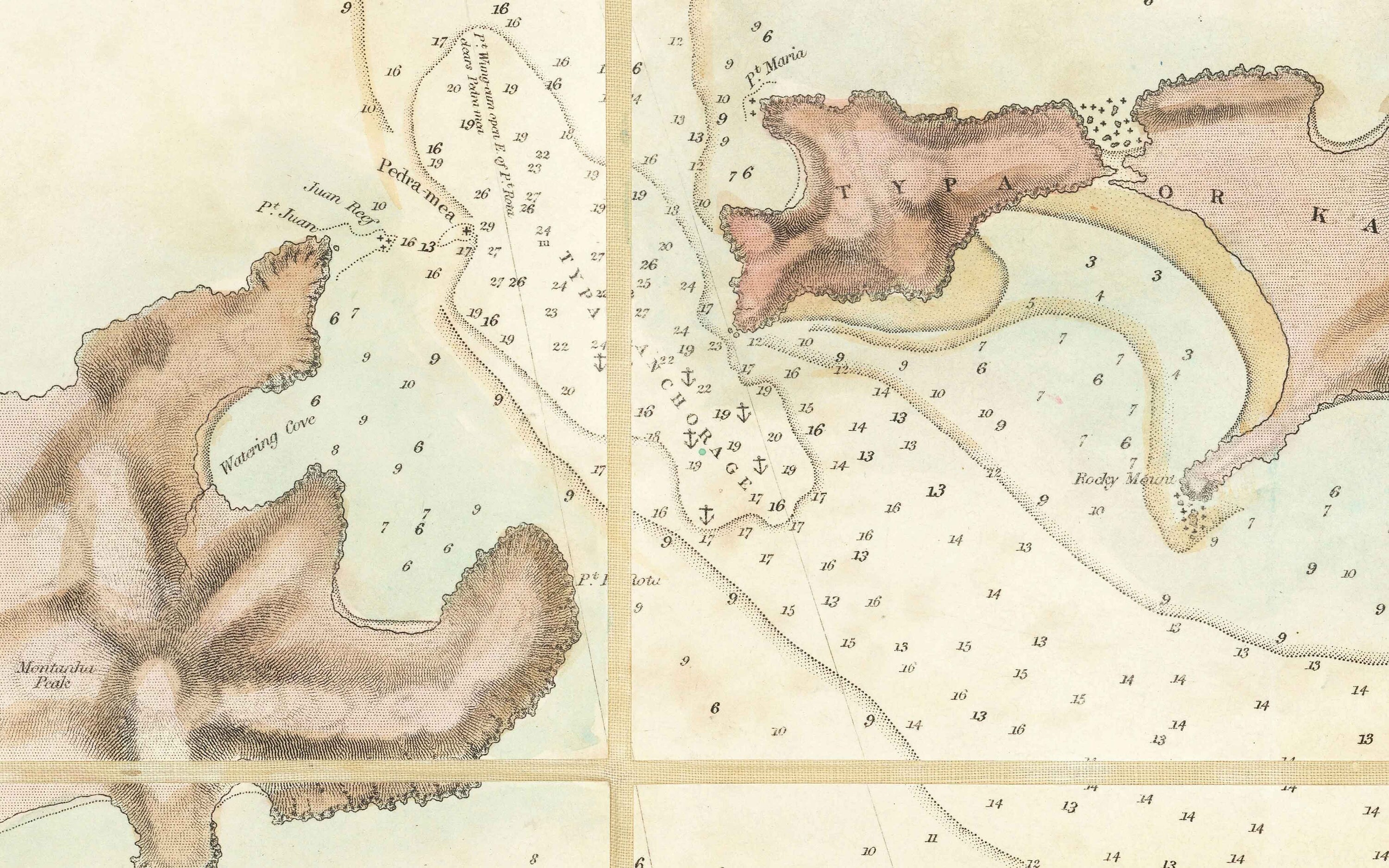 Old Map of Macao, 1840 - Colonial Portuguese Macau, Taipa, Coloane ...