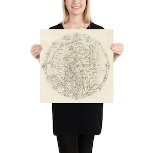 Medieval World Map Centred on Jerusalem by Vesconte, 1611: Portolan ...