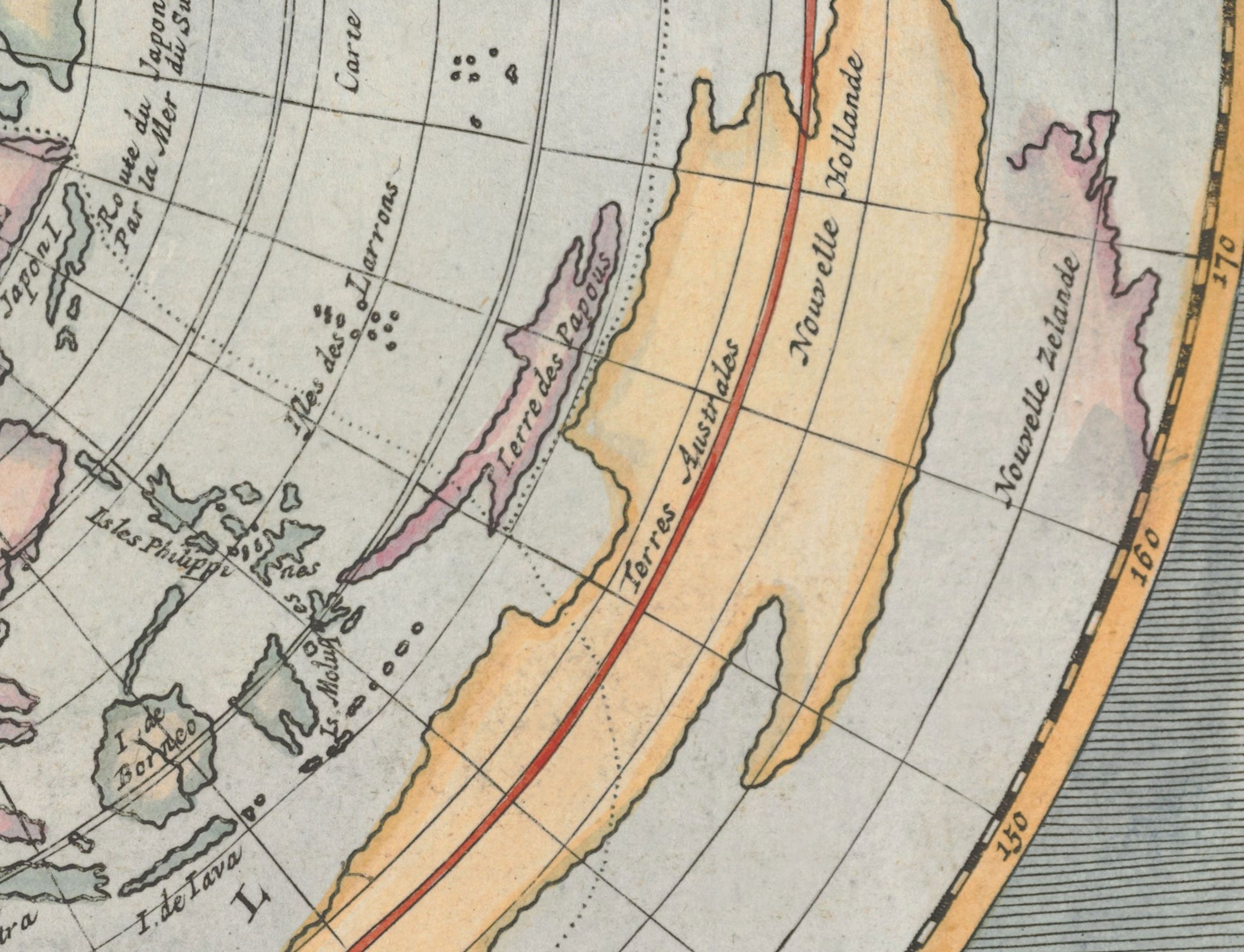 Old Flat Earth Planisphere World Map, 1715 by Louis Renard - Cassini ...
