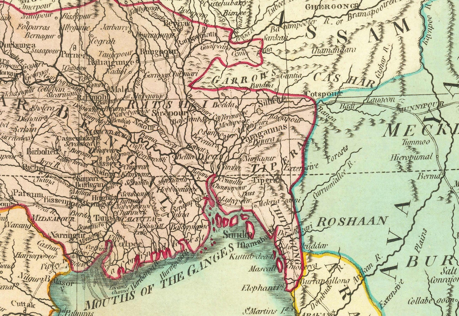 Old Map of the East Indies 1794 India Hindustan China - Etsy UK