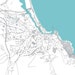 Modern Town Map of Wicklow, Ireland: Wicklow Mountains, Glendalough ...