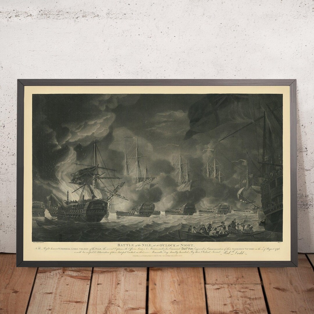 The Battle of the Nile by Robert Dodd, 1798: Horatio Nelson Vs. the ...