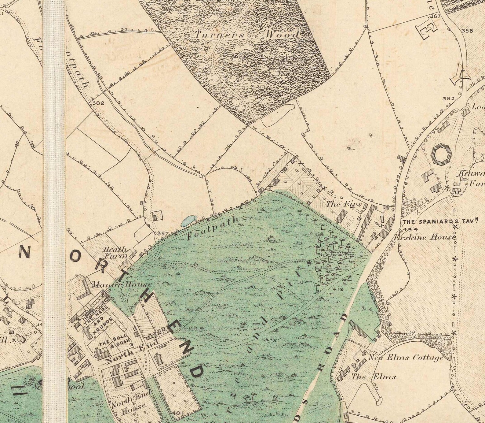 Old Map of North London 1891 Hampstead Cricklewood - Etsy UK