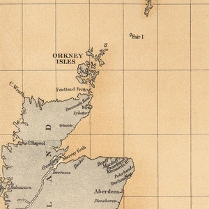 Old Haddock Fish Map of the North Sea, 1883 by O.T. Olsen - Haddock ...