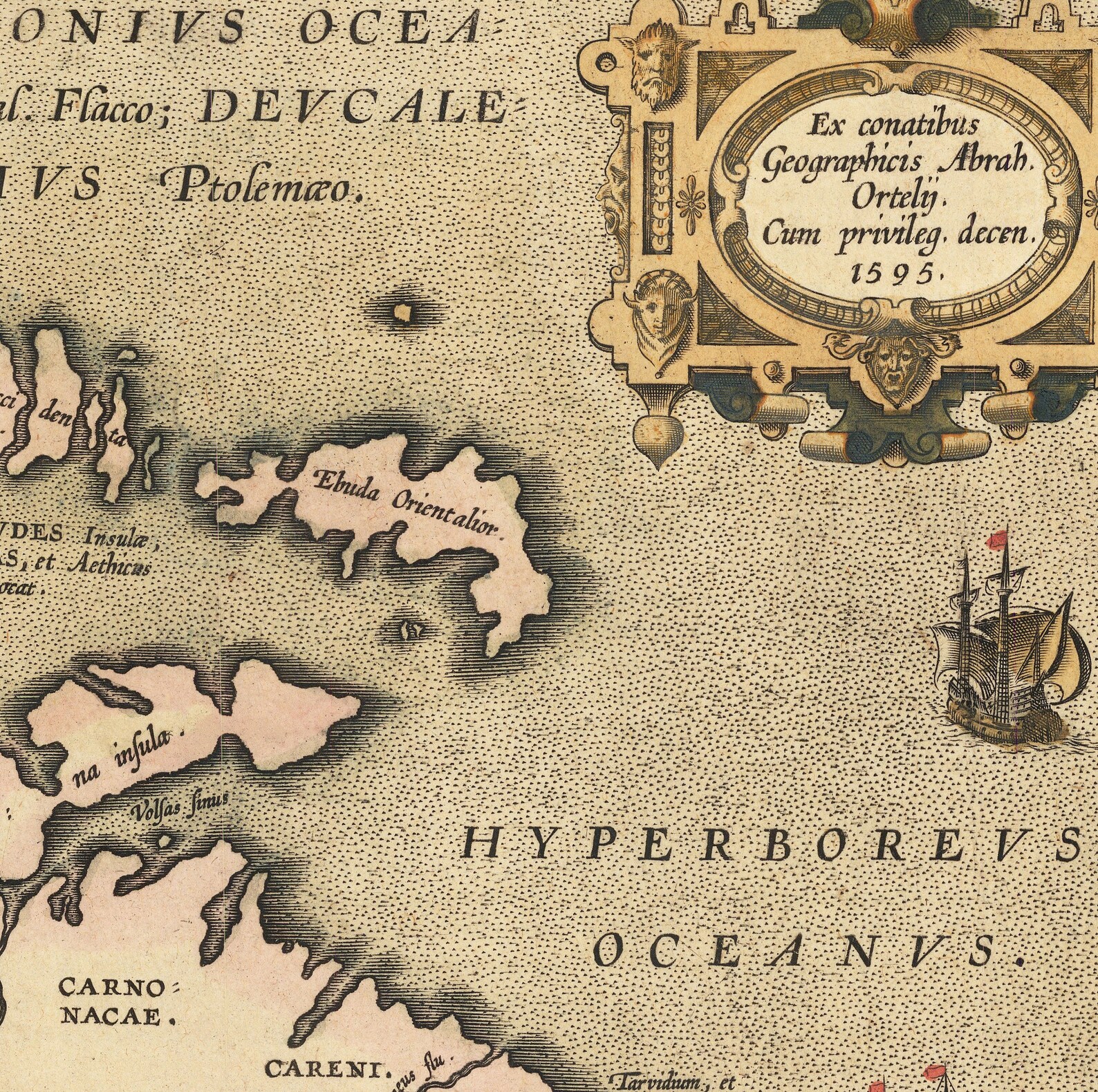 Old Map of British Isles by Ortelius 1595 England Ireland - Etsy UK