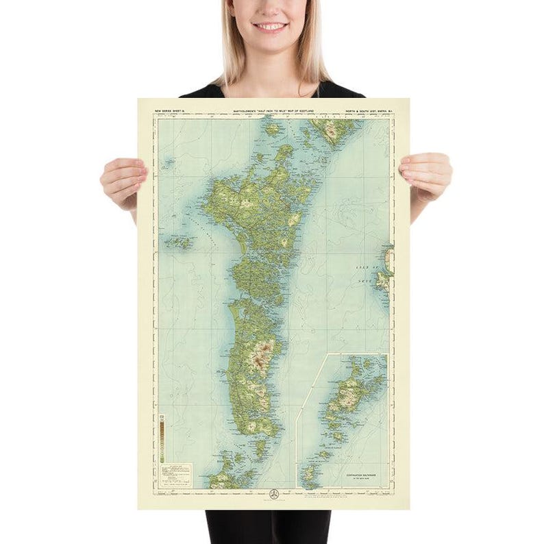Old OS Map of North & South Uist, Outer Hebrides, 1901: Lochmaddy ...