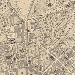 Old Map of East London, 1862 - Hoxton, Haggerston, Dalston, Hackney ...