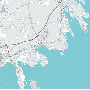 Modern City Map of Mattapoisett, MA: Center, Neck, North Mattapoisett ...