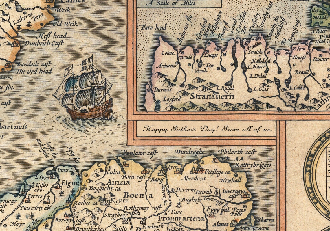 Old Map of Huntingdonshire 1611 Bjohn Speed - Huntingdon ...