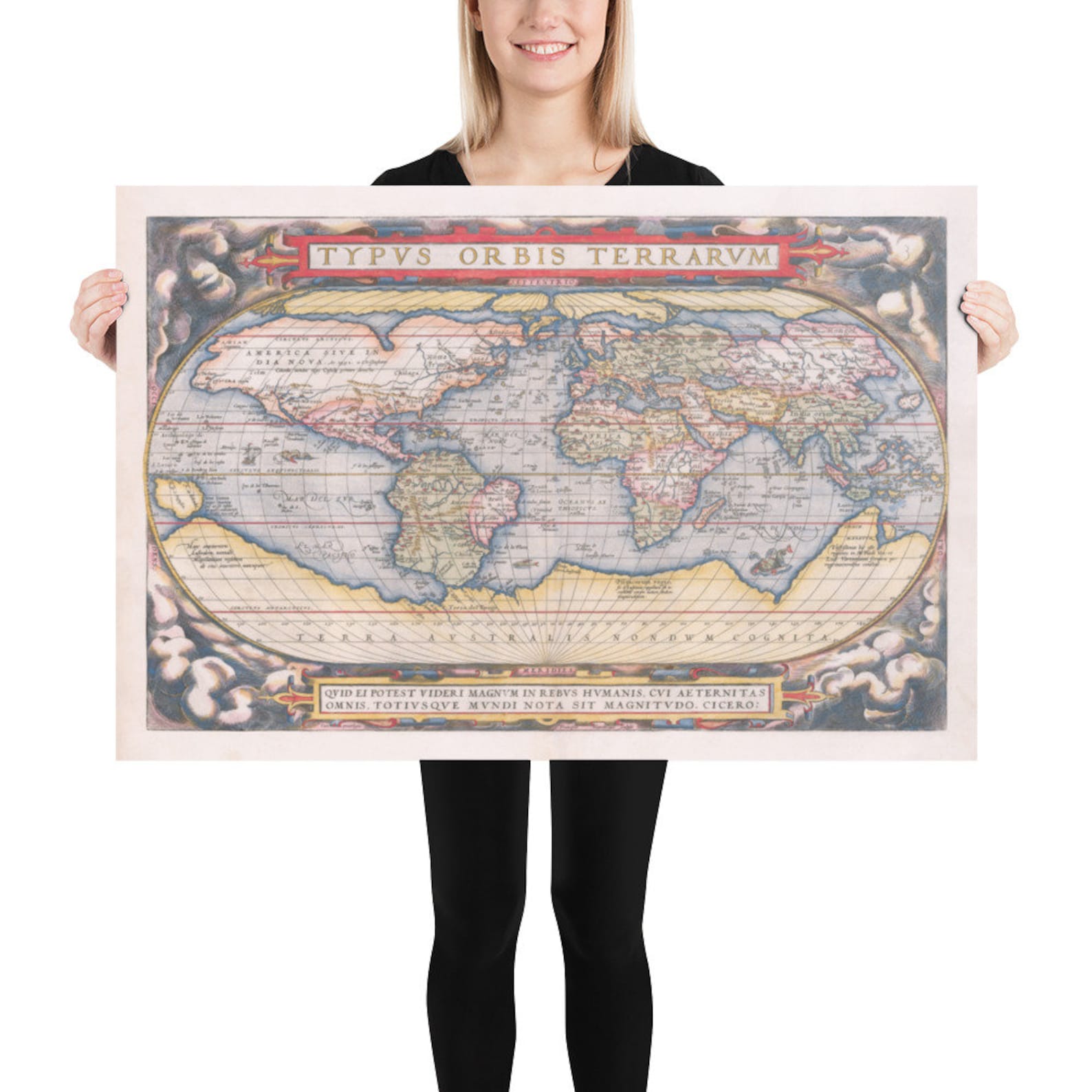 Old World Map, 1570 - the First World Atlas - by Abraham Ortelius ...