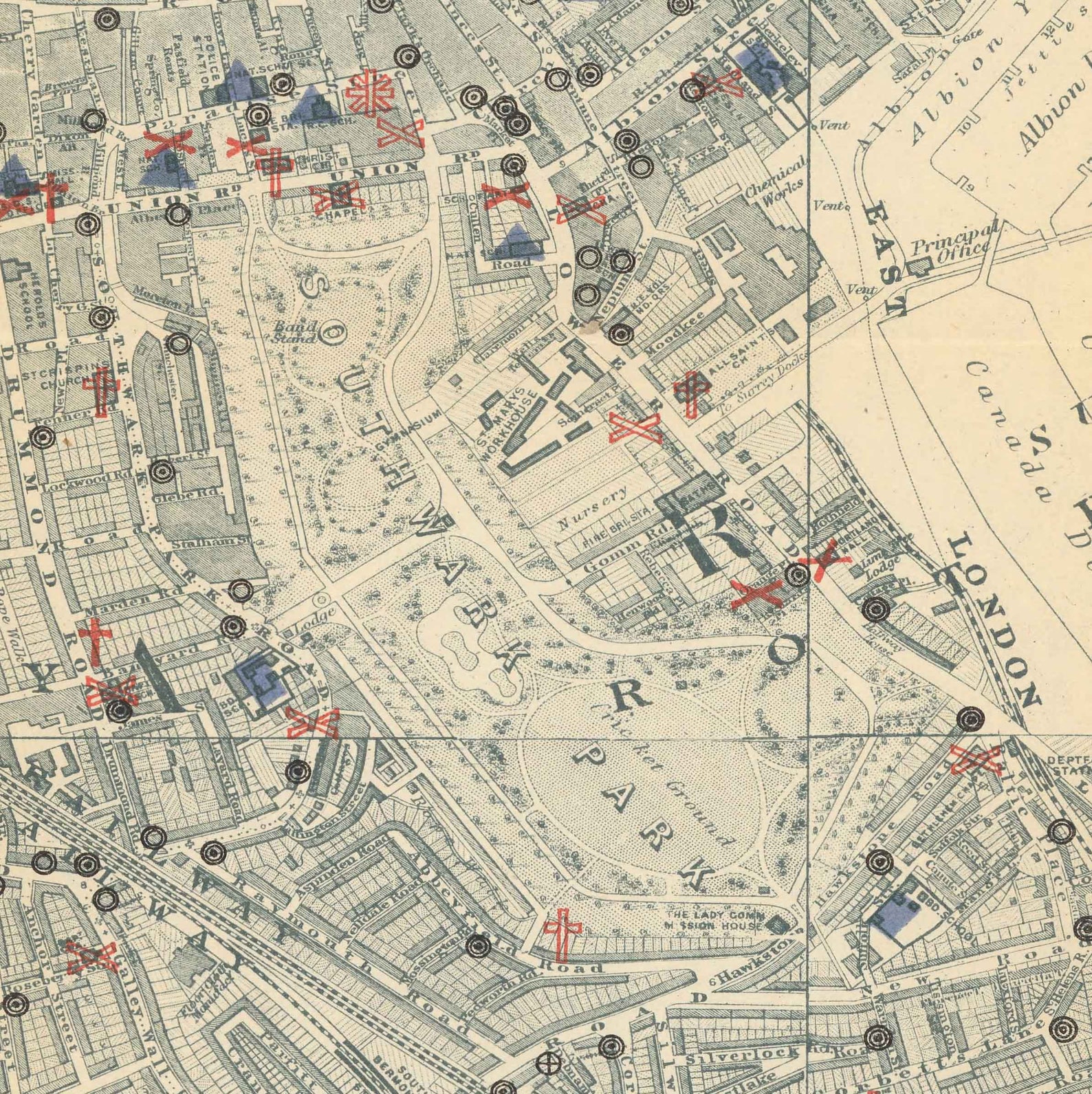 Old Map of London's Churches Pubs and Schools in 1903 by - Etsy UK