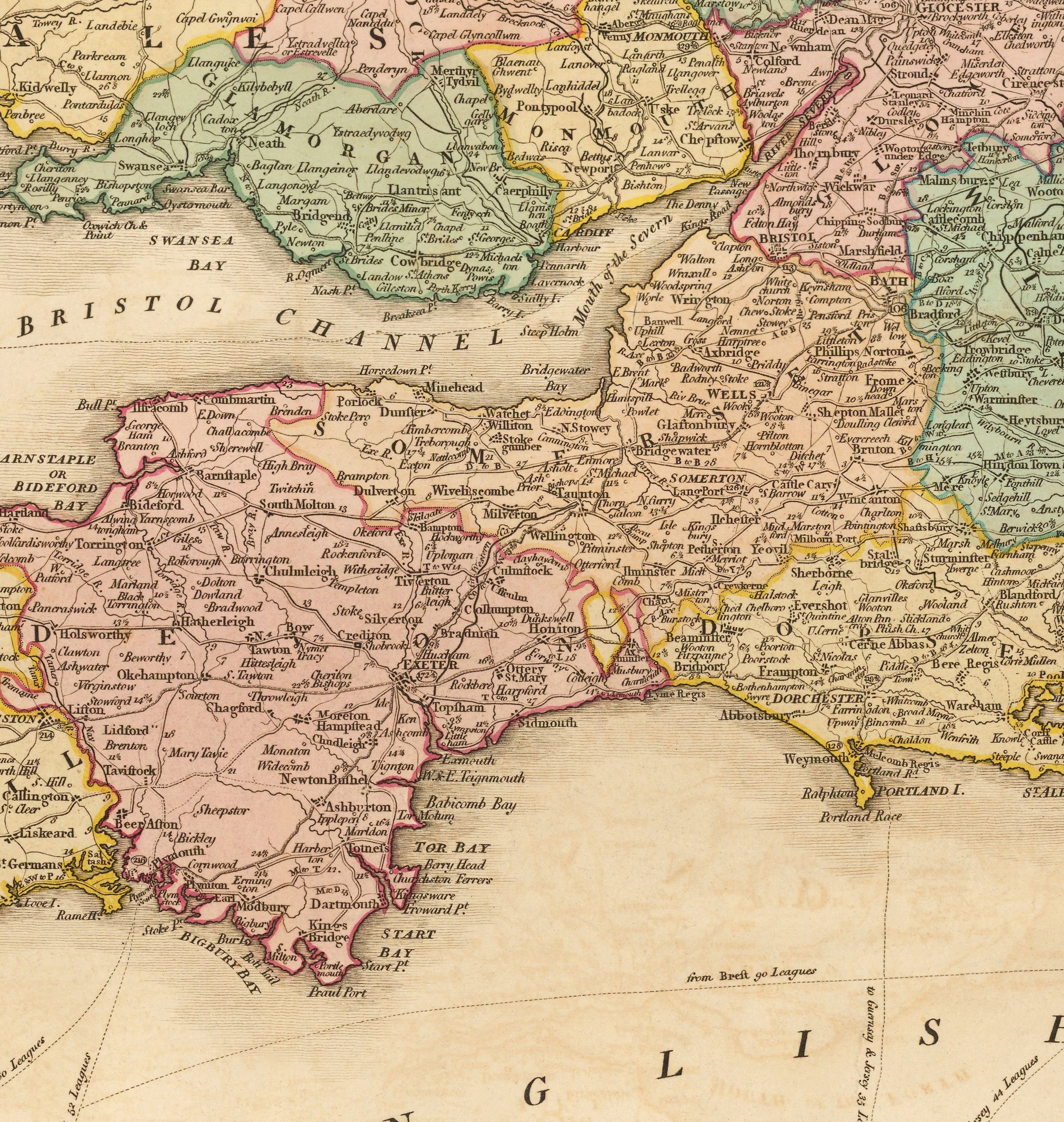Old Map of Great Britain 1801 by Faden England Wales | Etsy