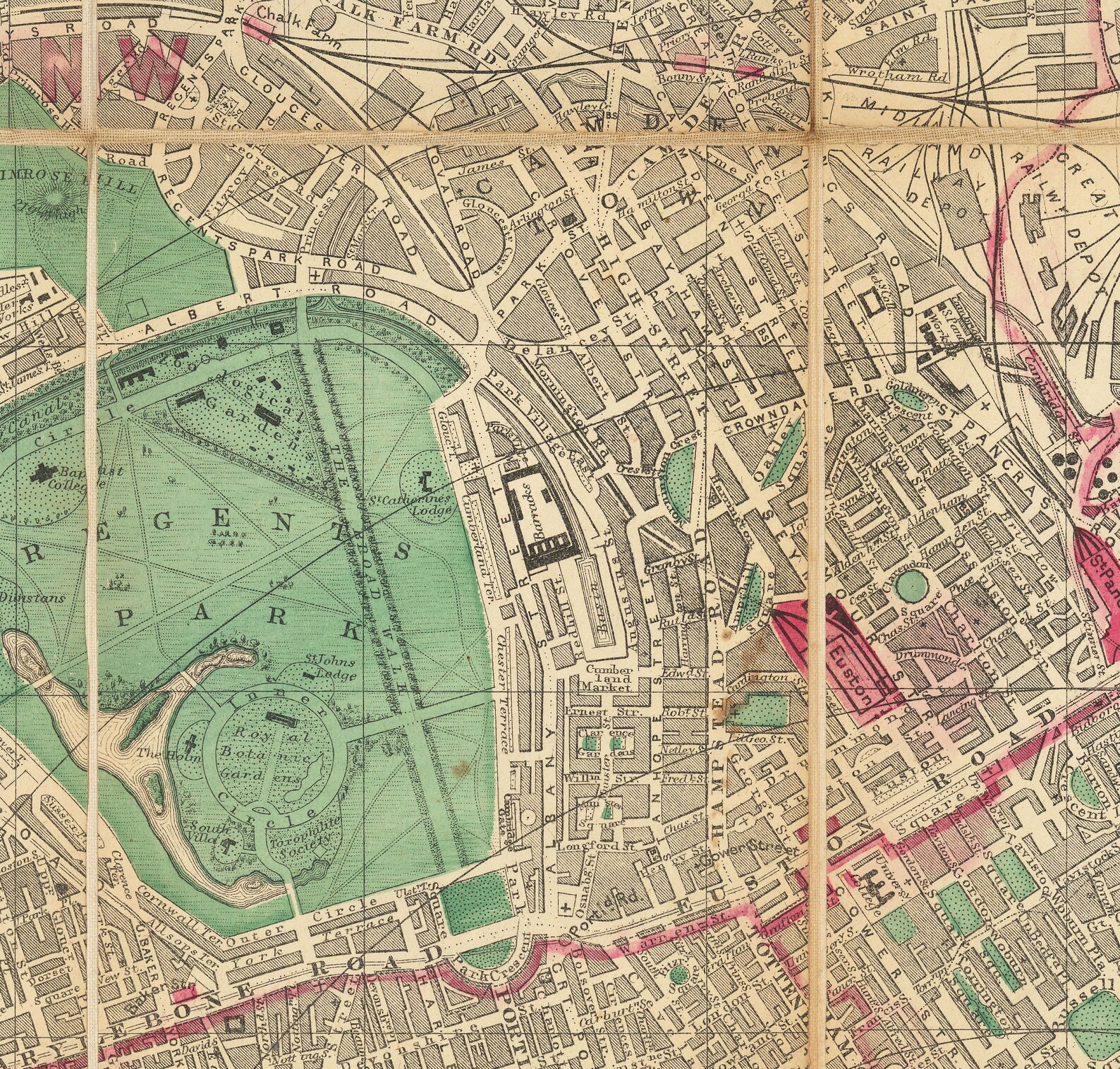 Big Old Map of London by Bacon 1890 Rare Folding Wall Chart - Etsy UK