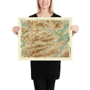 Old OS Map of Central Ross & Cromarty, Scotland, 1901: Dingwall ...