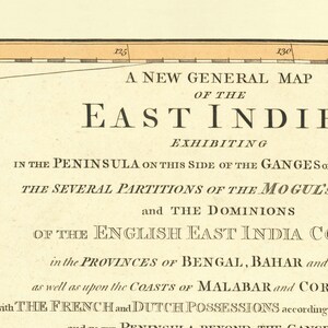 Old Map of the East Indies, 1794 - India, Hindustan, China, Vietnam ...