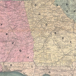 Lloyd's Map of the Southern States, 1862 - Rare Old Confederacy Civil ...