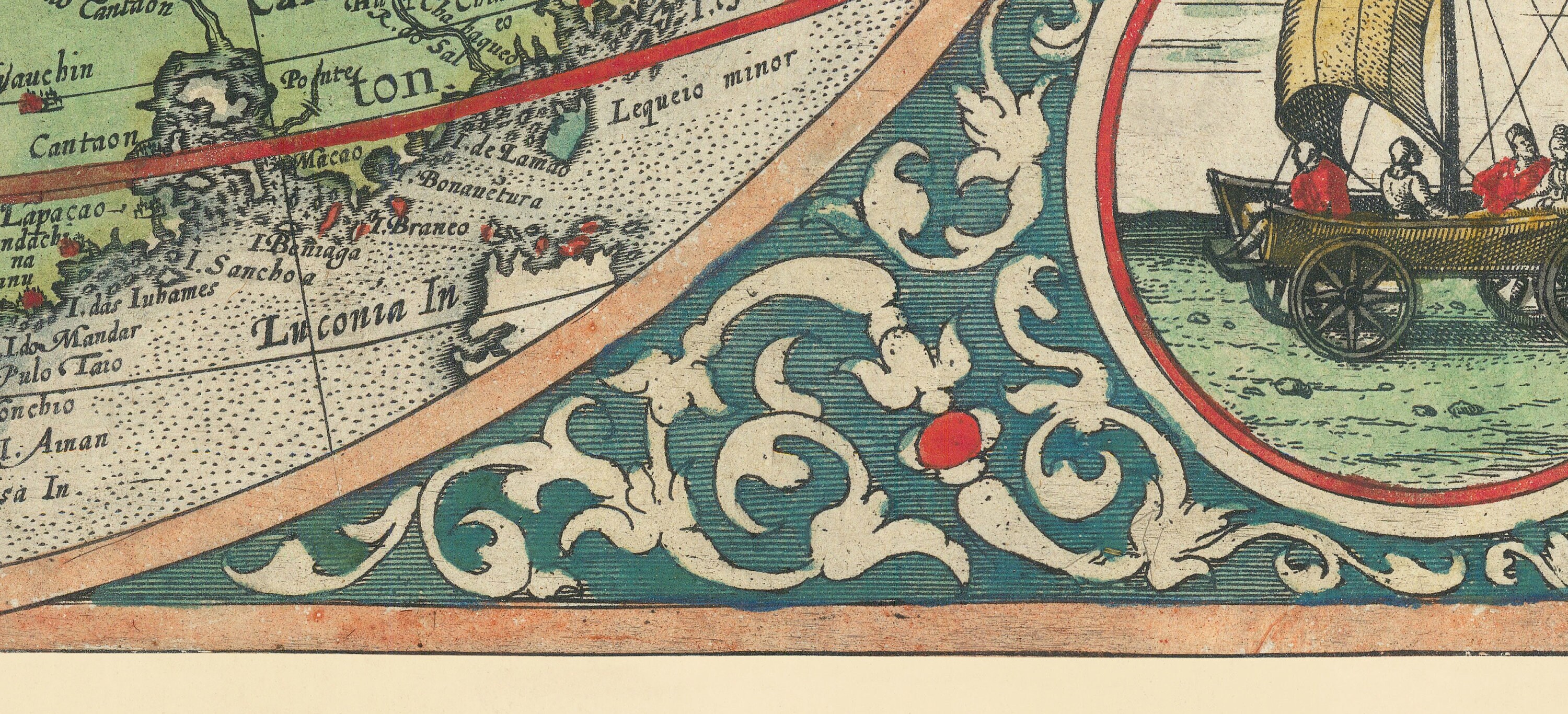 Rarest Old Map of China, 1593 by Cornelis De Jode - Earliest European ...