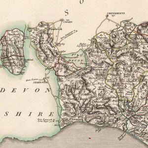 Old Map of Dorset in 1806 by John Cary - Dorchester, Poole, Weymouth ...