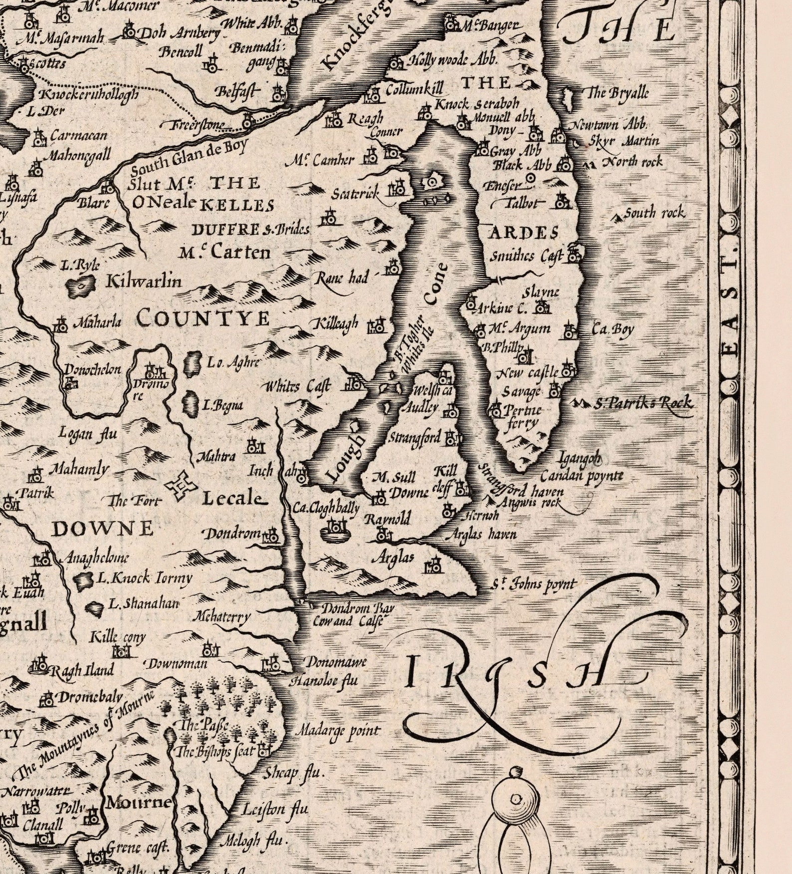Old Map of Ulster Northern Ireland in 1611 by Speed | Etsy