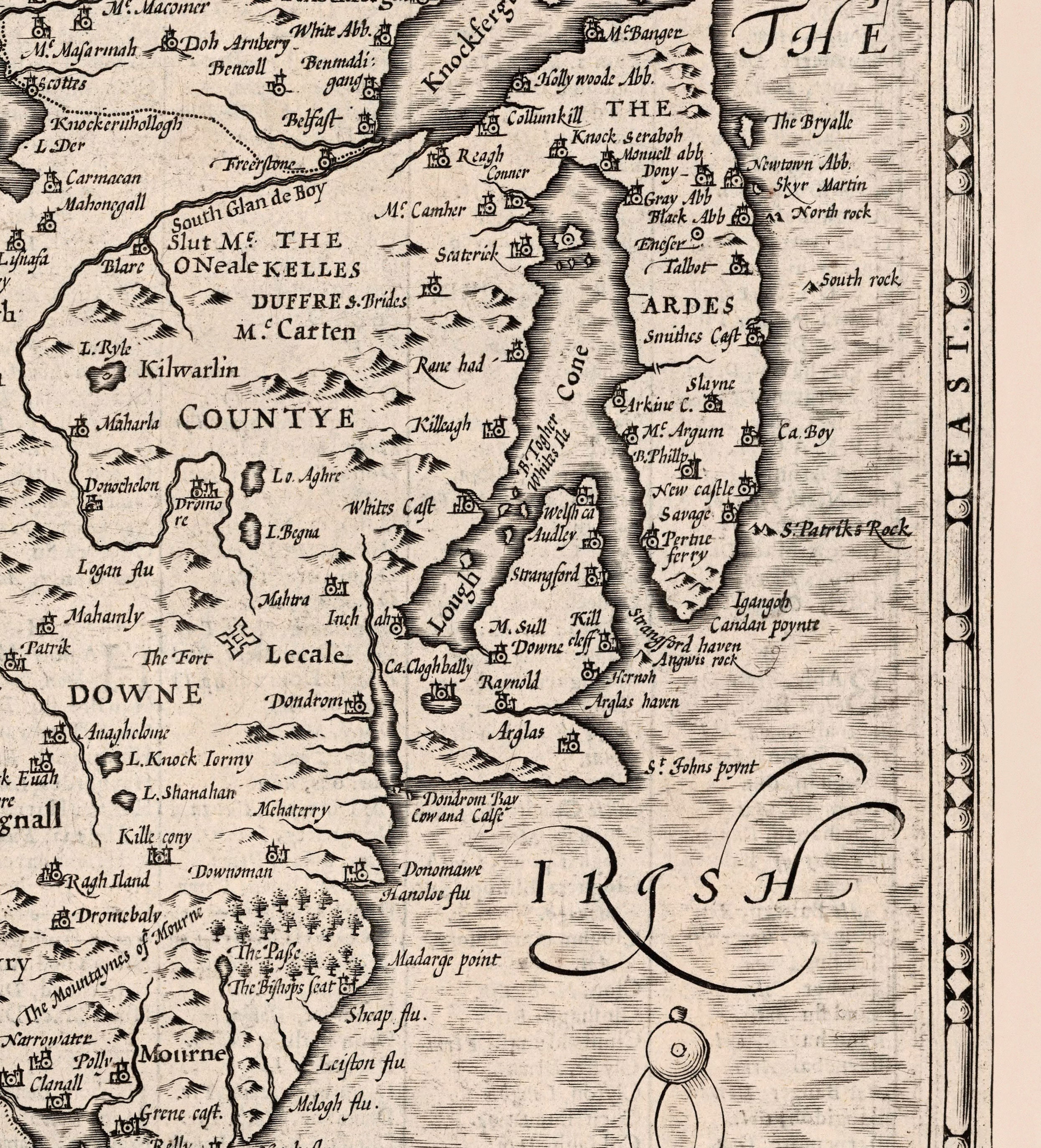 Old Map of Ulster Northern Ireland in 1611 by Speed - Etsy UK