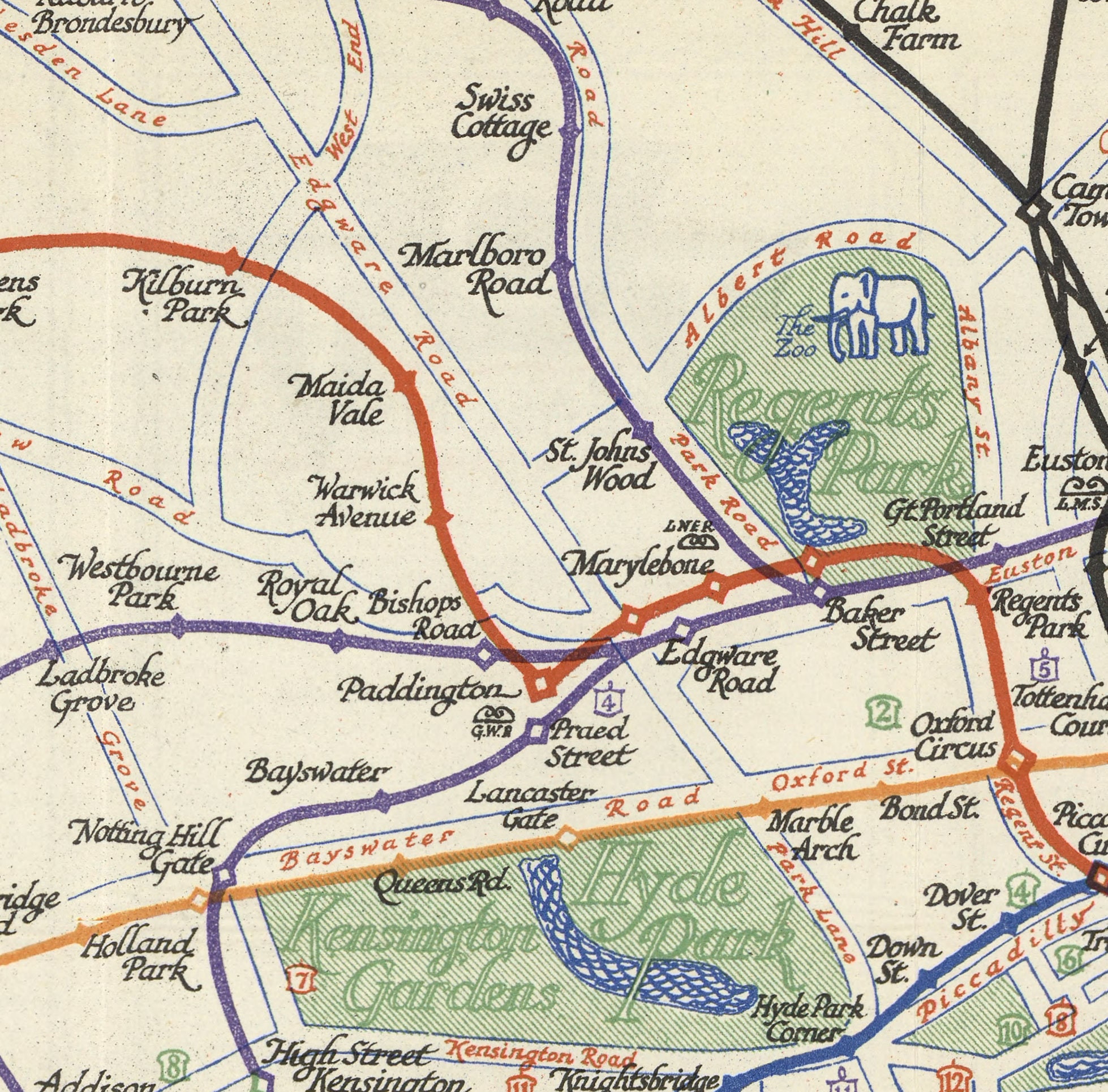Rare Old London Underground Tube Map 1928 Covent Garden - Etsy UK