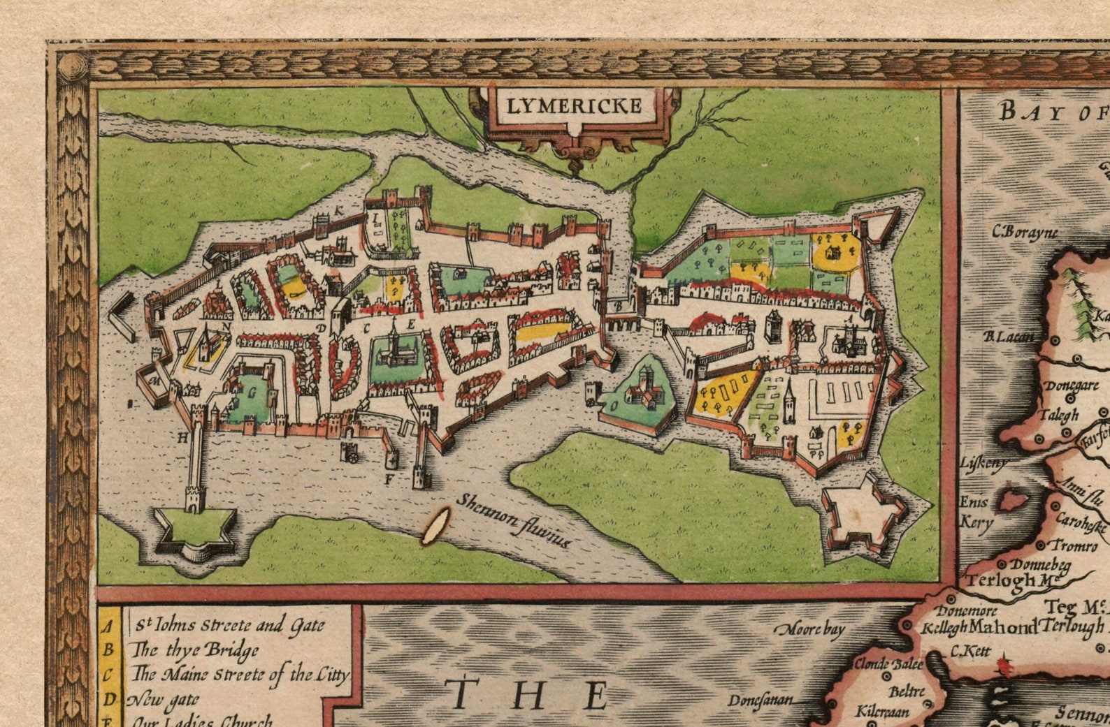 Old Map of Munster Ireland in 1611 by John Speed County - Etsy UK