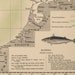 Old Mackerel Fish Map of the North Sea, 1883 by O.T. Olsen - Mackerel ...