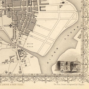 Old Map of Belfast, Ireland in 1851 by Tallis & Rapkin - Queens College ...