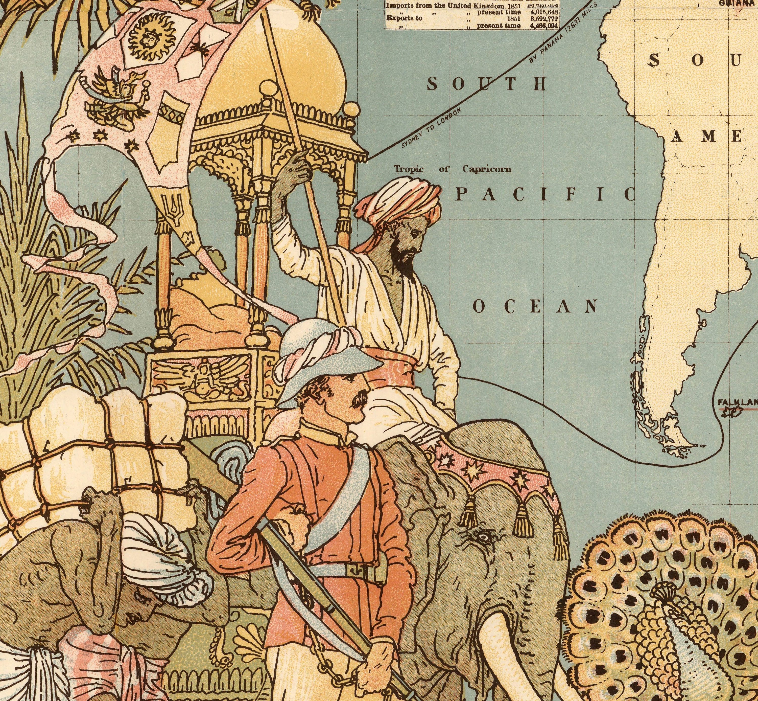 British Empire World Map, 1886 - Queen Victoria Jubilee Wall Chart by ...