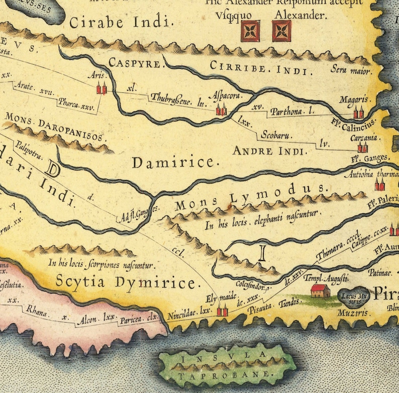 Old Map of Roman Empire Roads, 1624 by Ortelius & Peutinger - Cursus ...
