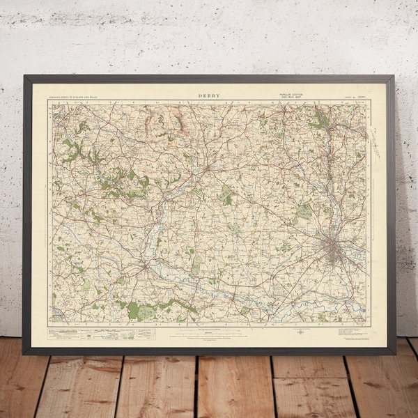 Framed Os Map - Etsy UK