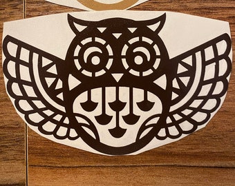 Vinyl Owl Decal | Etsy