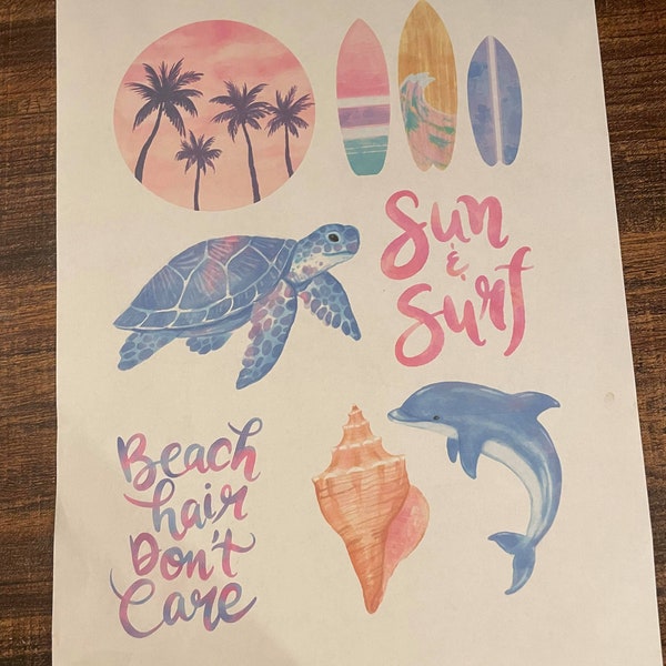 Beach Waterslide Decals - Etsy
