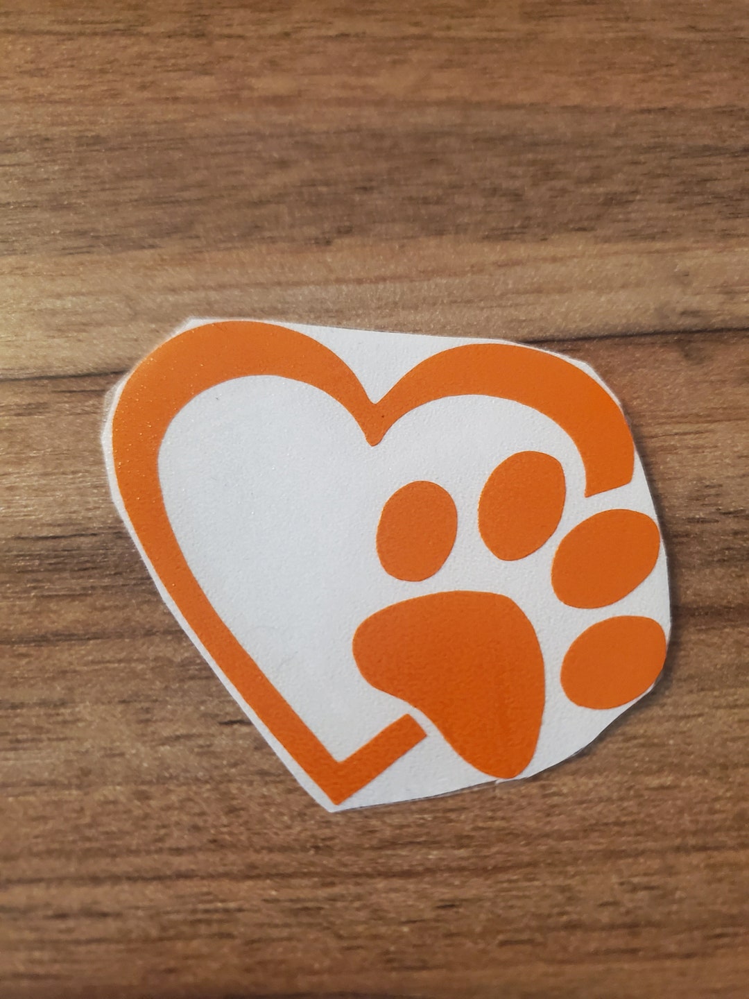 Heart With Paw Print Vinyl Decal | Sticker, Vinyl Sticker, Glitter ...