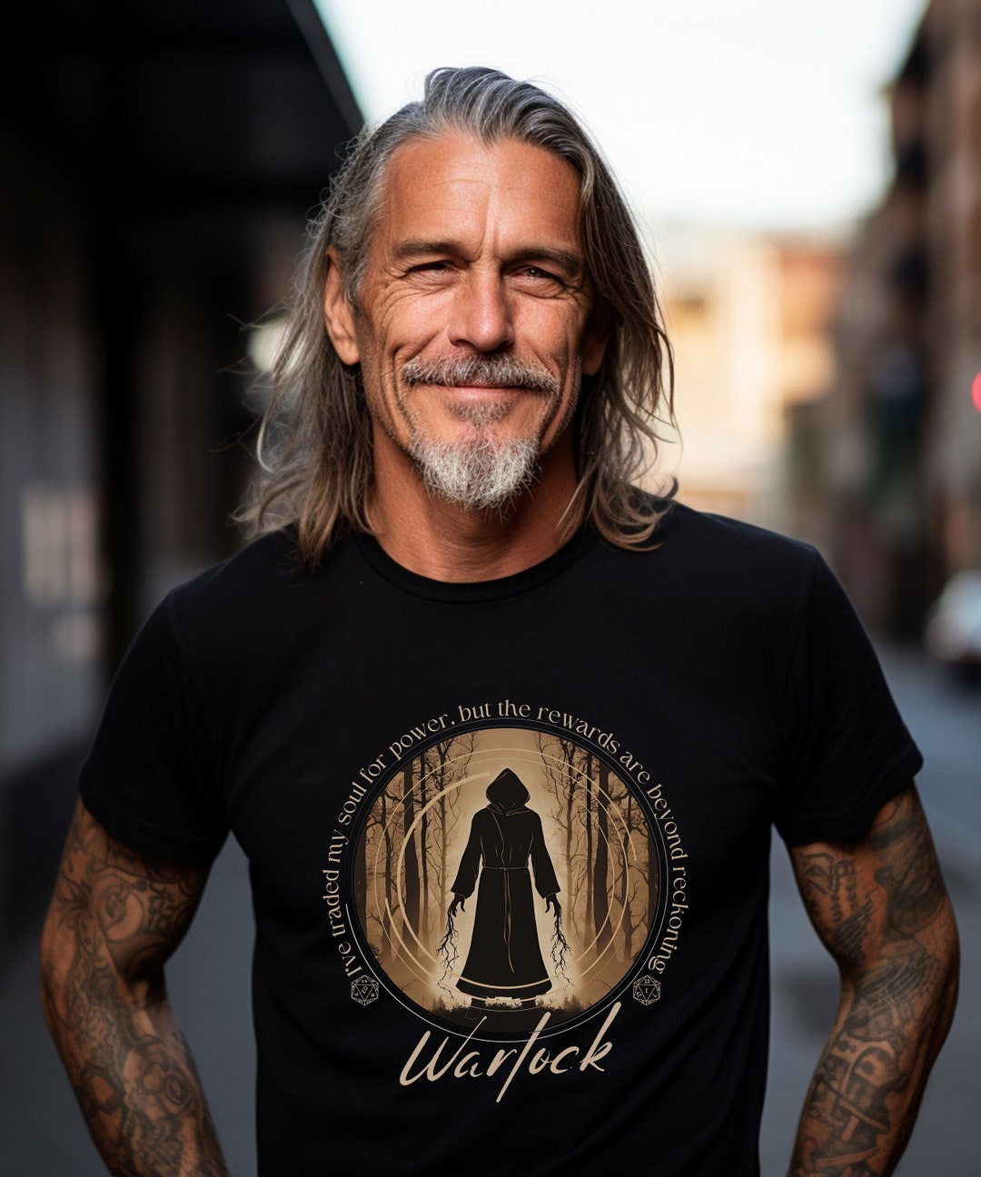 WARLOCK Classic Dnd Gamer Warlock Class Shirt I've Traded My Soul for ...