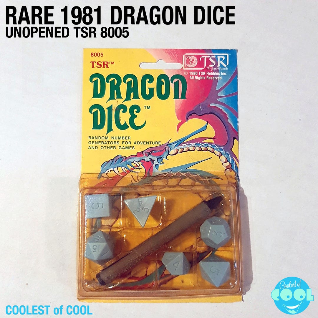 Rare 1981 TSR Dragon Dice: Blue Random Number Generators, Sealed - Etsy