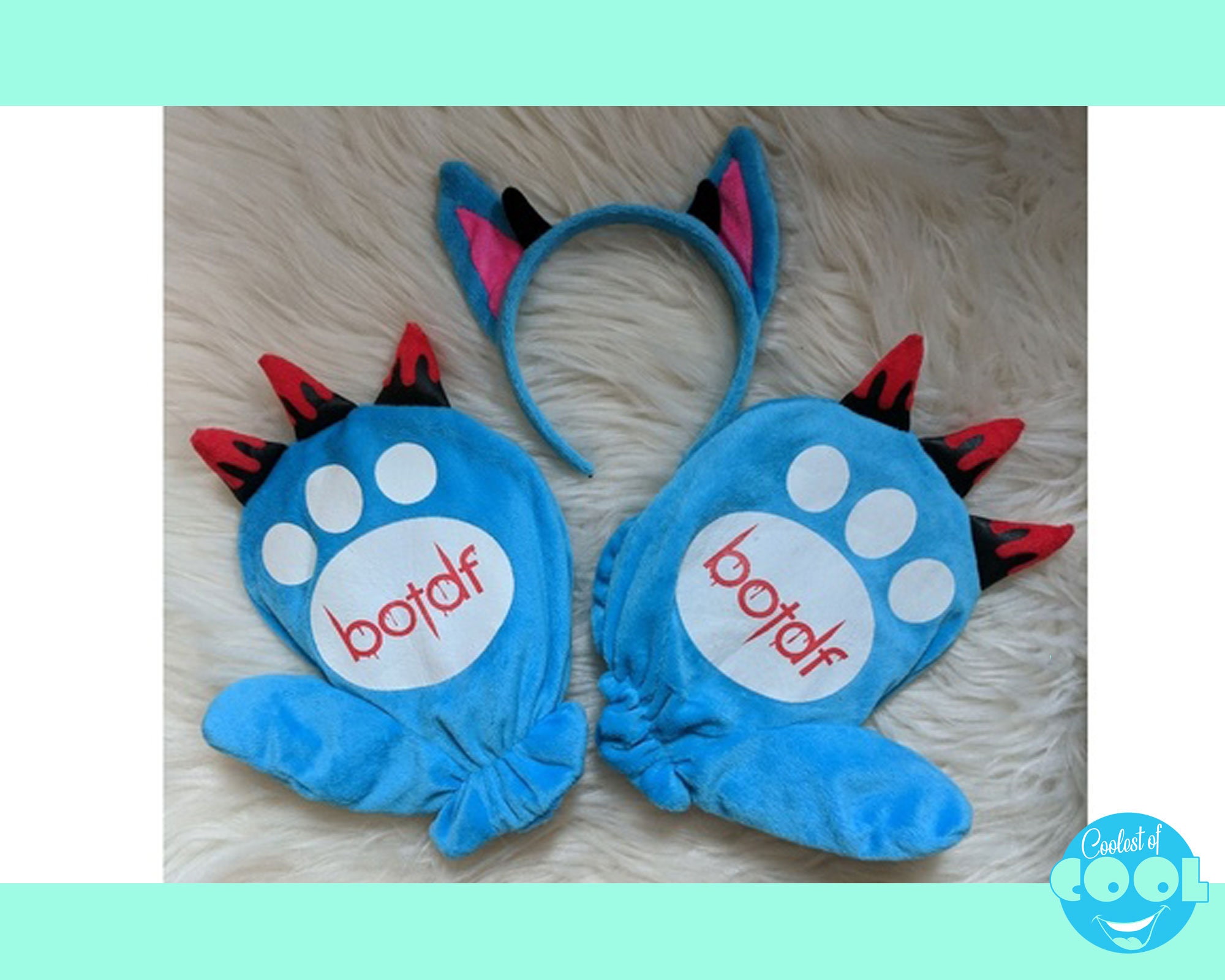 Rare Blood on the Dance Floor Merch BOTDF Blue Plush Bat Ears Headwear ...