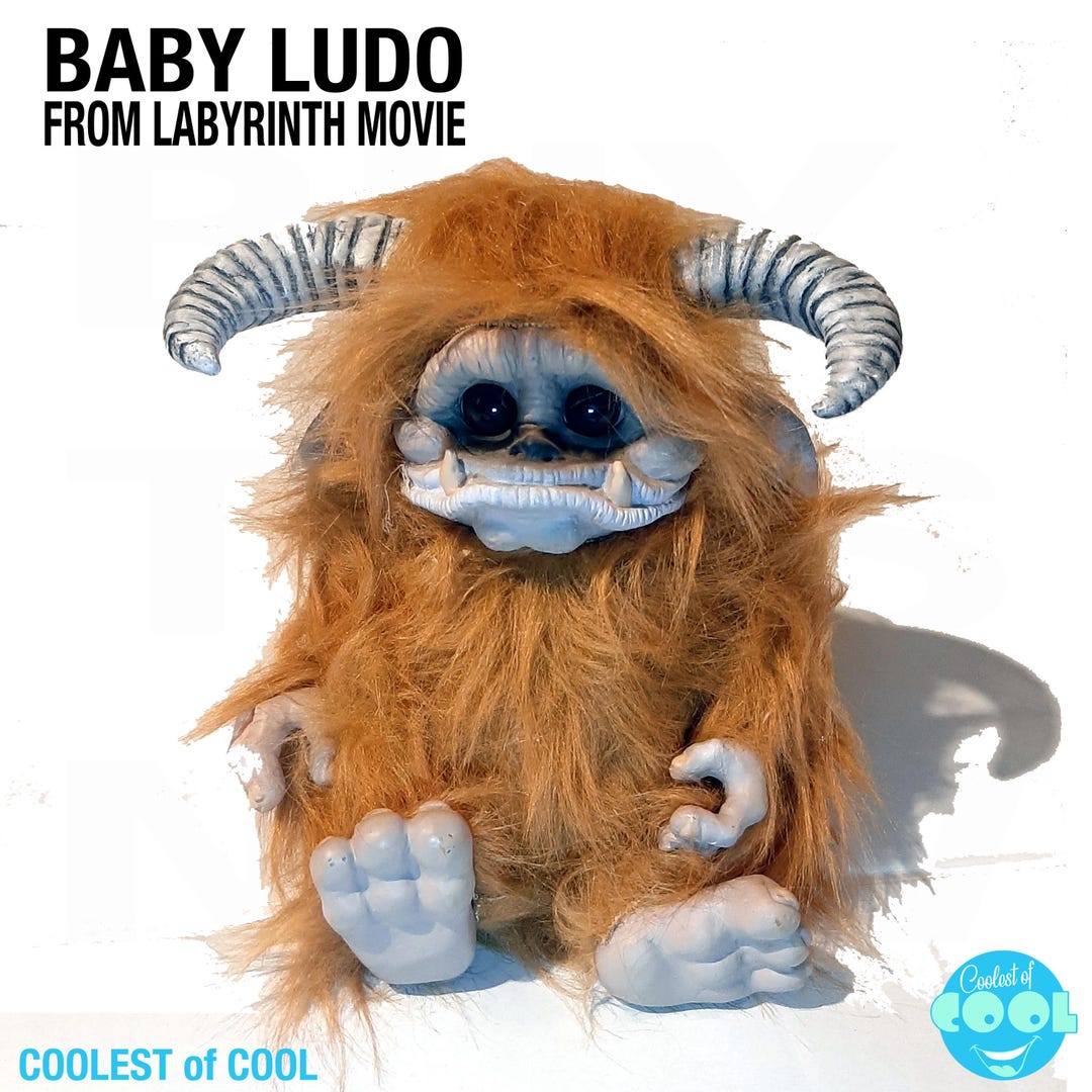 Baby Ludo Labyrinth Movie Maze Monster Cute Plush Toy Doll David Bowie Henson - Etsy