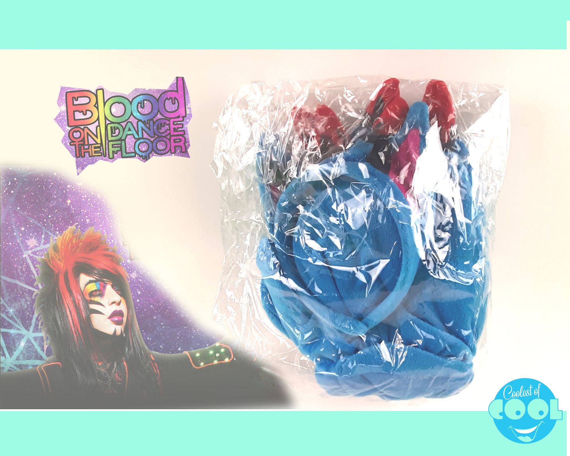 Rare Blood on the Dance Floor Merch BOTDF Blue Plush Bat Ears Headwear ...